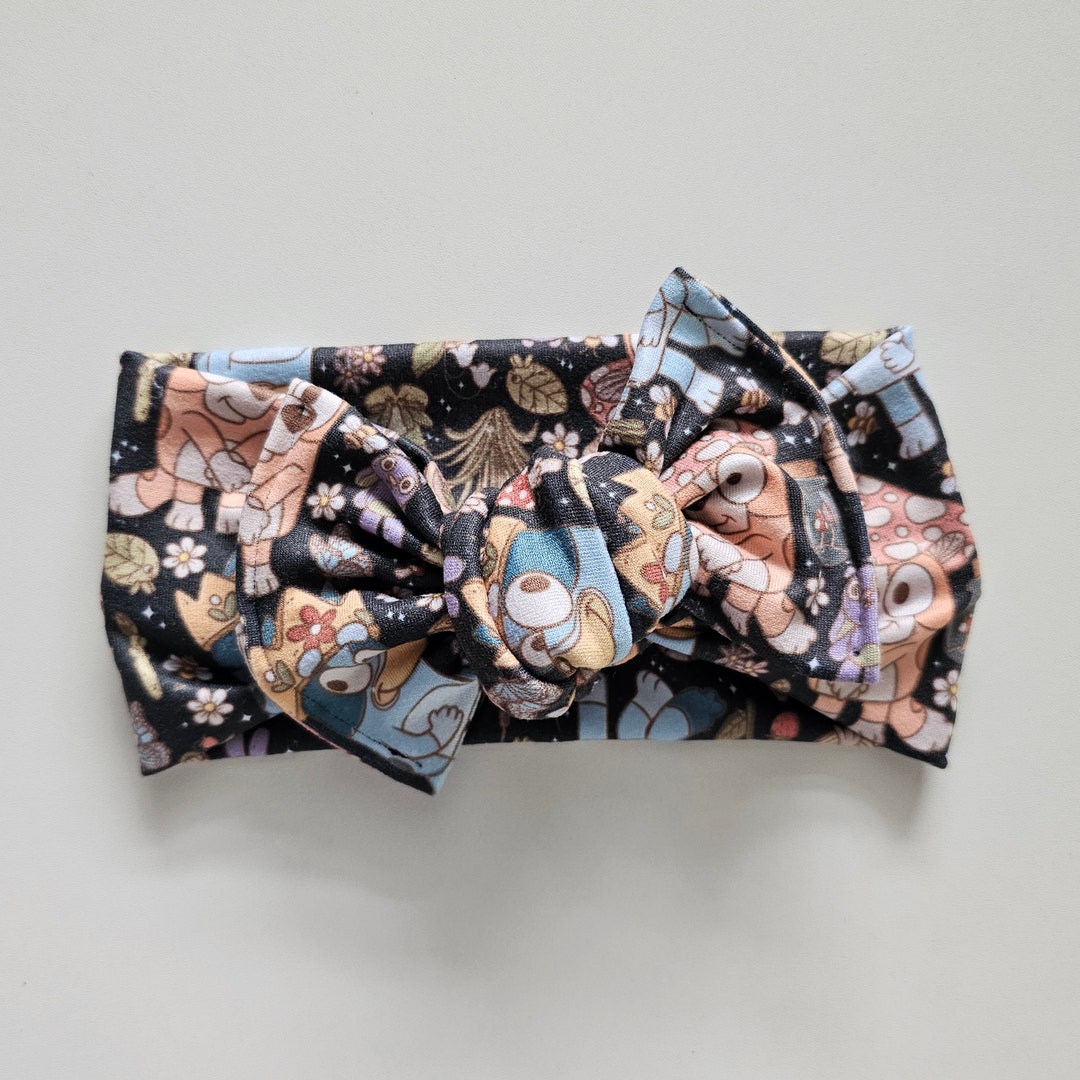 Cottagecore Bluey Tie on Headwrap - Etsy