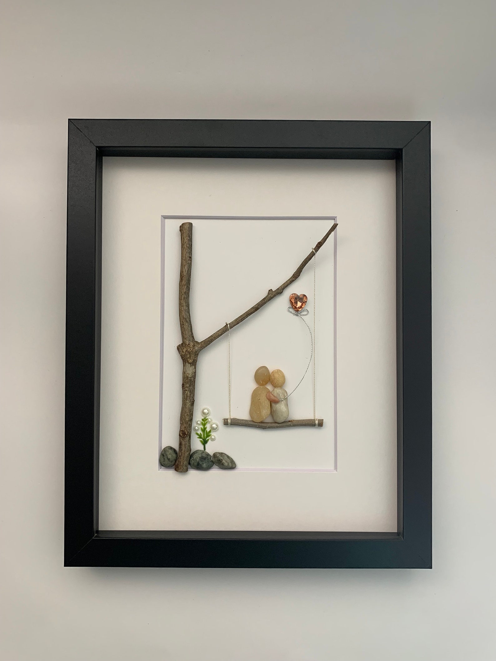 Personalized 30th Anniversary Pebble Art Pebble Art Family - Etsy