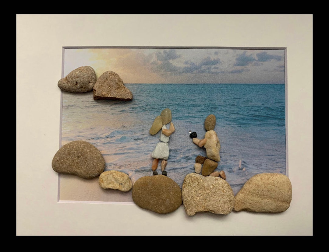 Custom Proposal Pebble Art, Your Proposal Picture Replicated With ...
