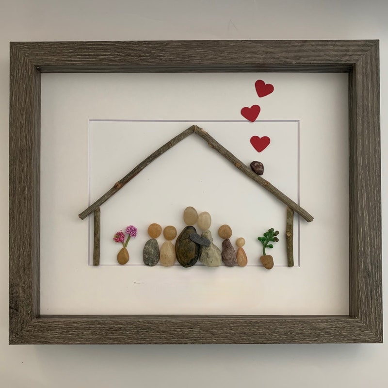 Family Pebble Art - Etsy