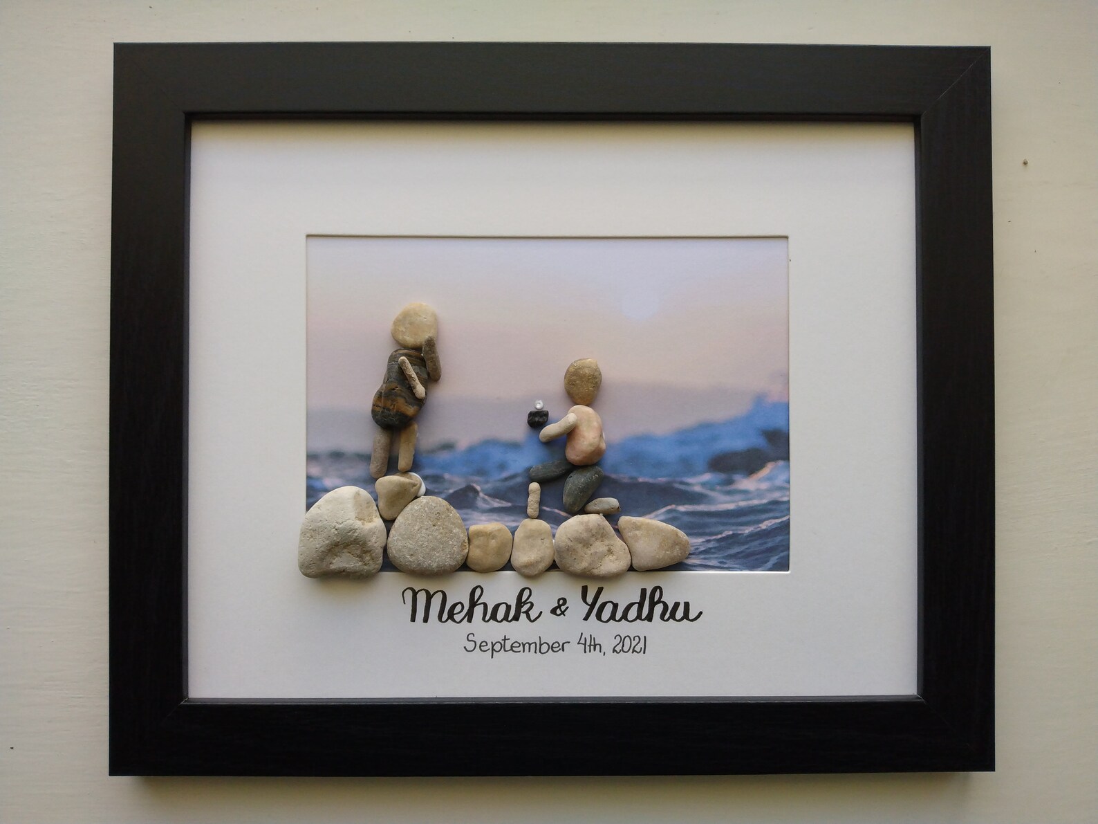 Custom Proposal Pebble Art, Your Proposal Picture Replicated With ...