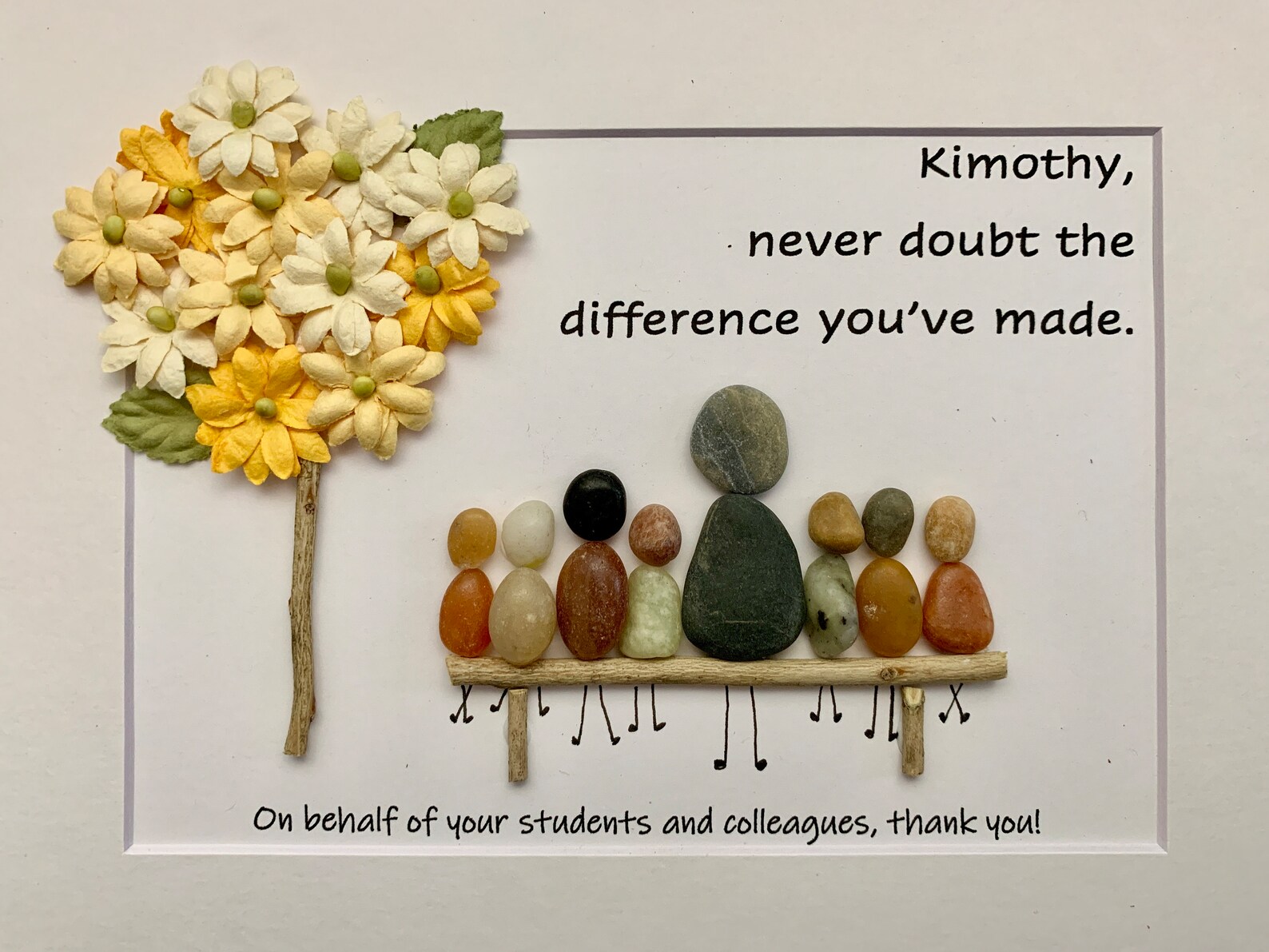 Personalized Teacher Pebble Art - School Staff Appreciation Gift - Etsy