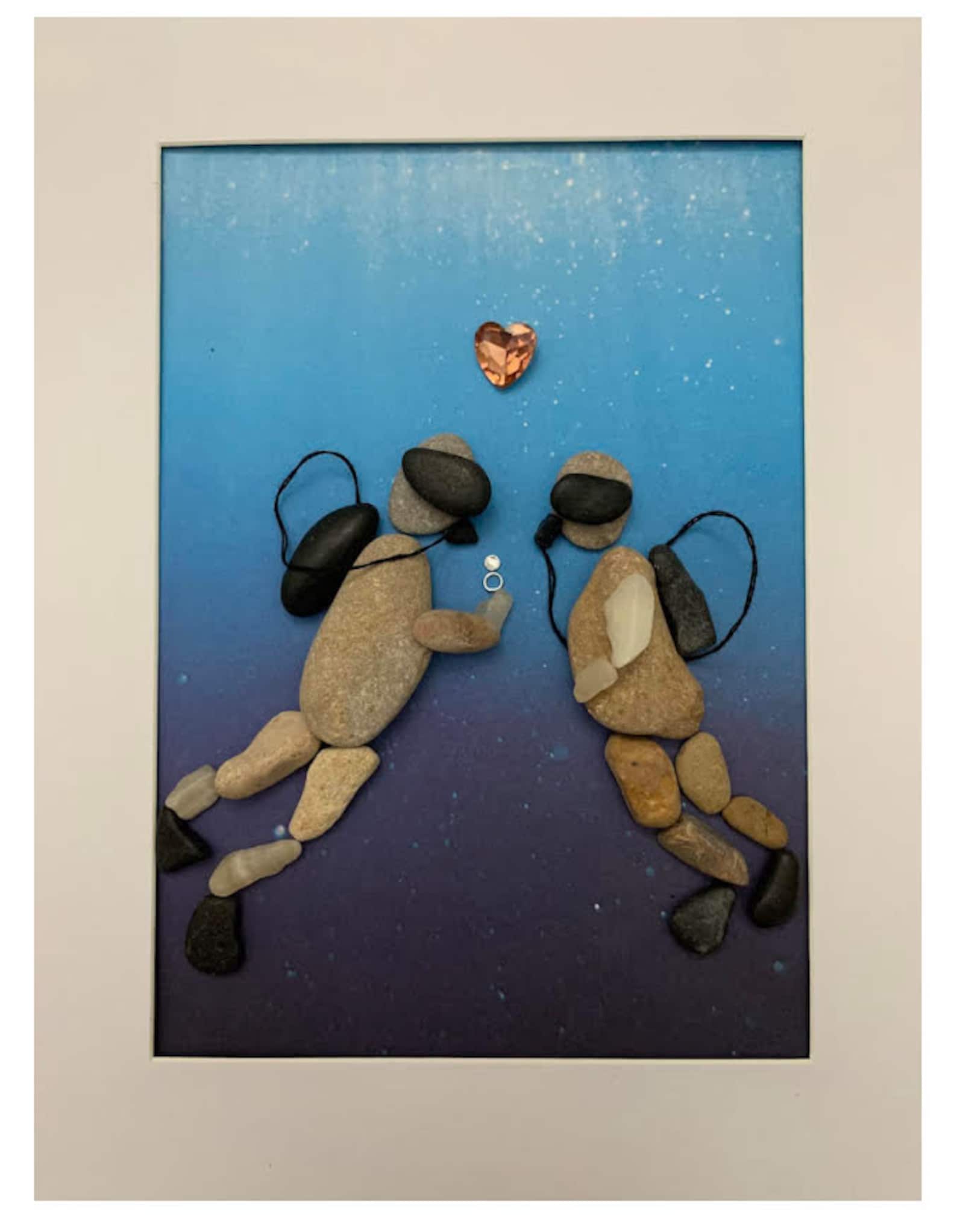 Custom Proposal Pebble Art, Your Proposal Picture Replicated With ...