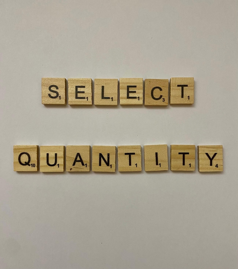 Scrabble Letters by Piece, Individual Wood Crossword Tiles - Etsy
