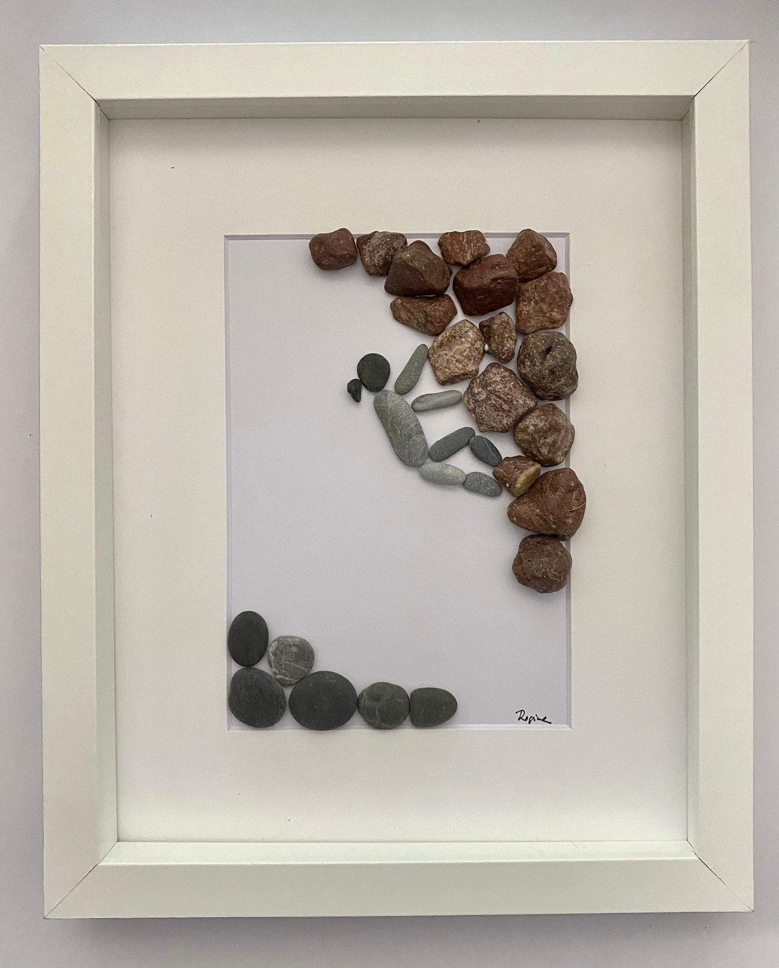 Pebble Art: Rock Climbing Gift, Personalized Bouldering Stone Art - Etsy