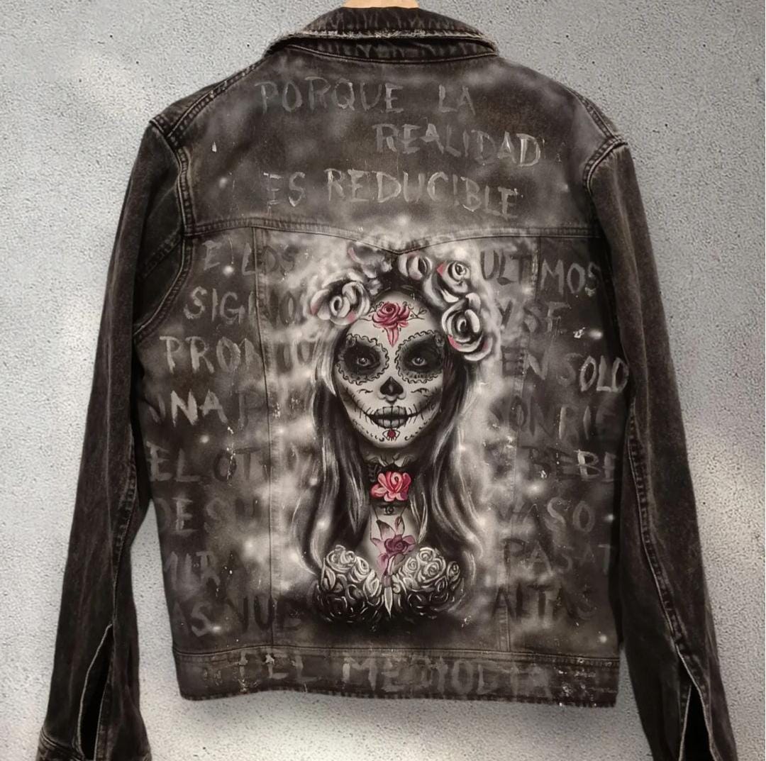 Handpainted/ Airbrushed Denim Jacket . Joker Themed. Free Shipping - Etsy