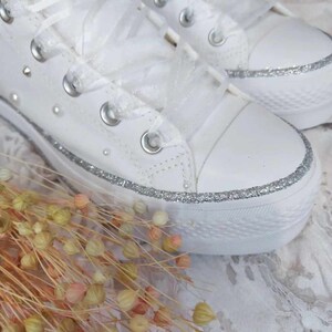 Custom Wedding Bride's All Star-converse.decorated With AAA Quality ...