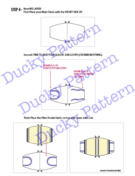 Face Mask Sewing Pattern, Full Coverage Face Mask With Filter Pocket ...