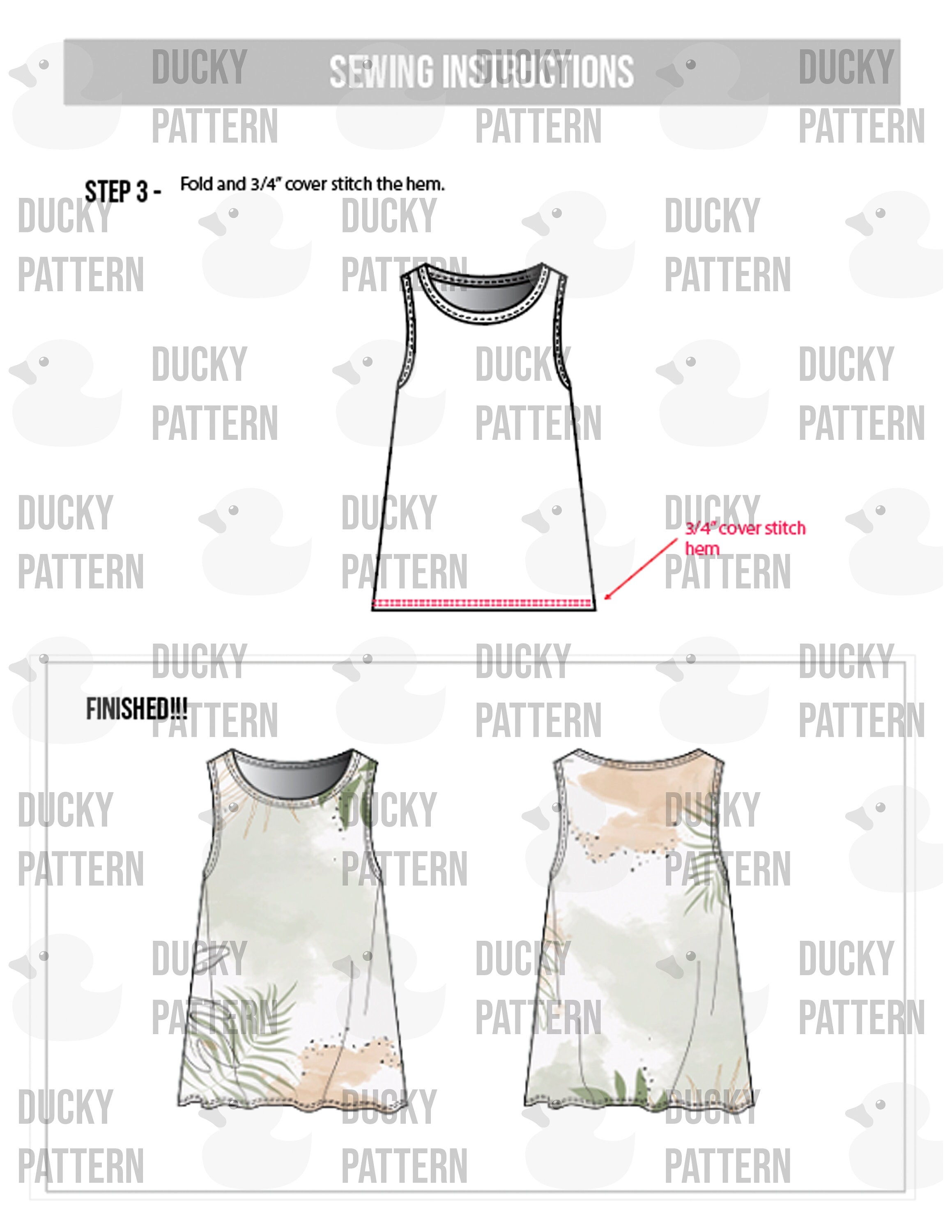 Womens Knit Top Sewing Pattern, Easy Tank Top, PDF Digital Download ...