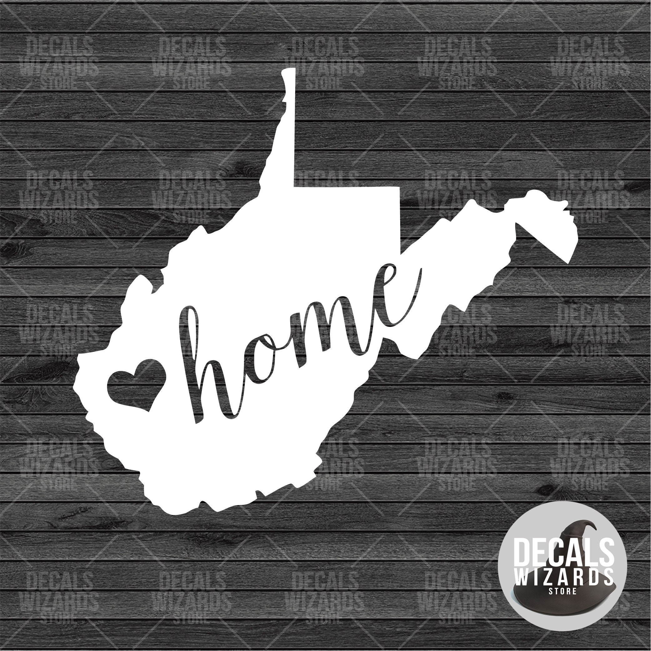 West Virginia State Decal US States Vinyl Stickers Decor | Etsy