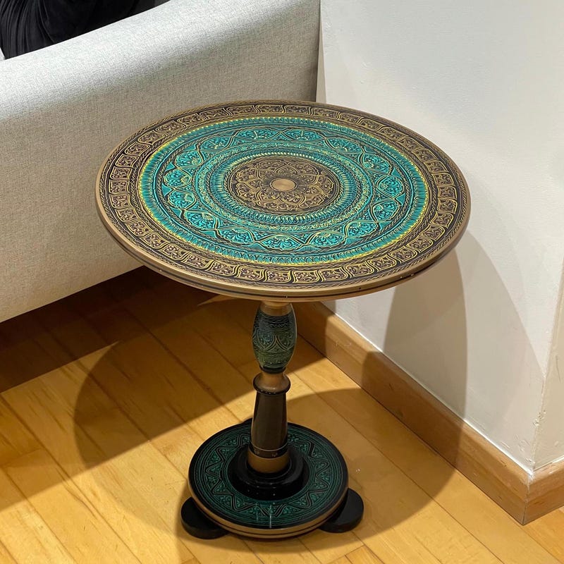 Painted Side Table - Etsy