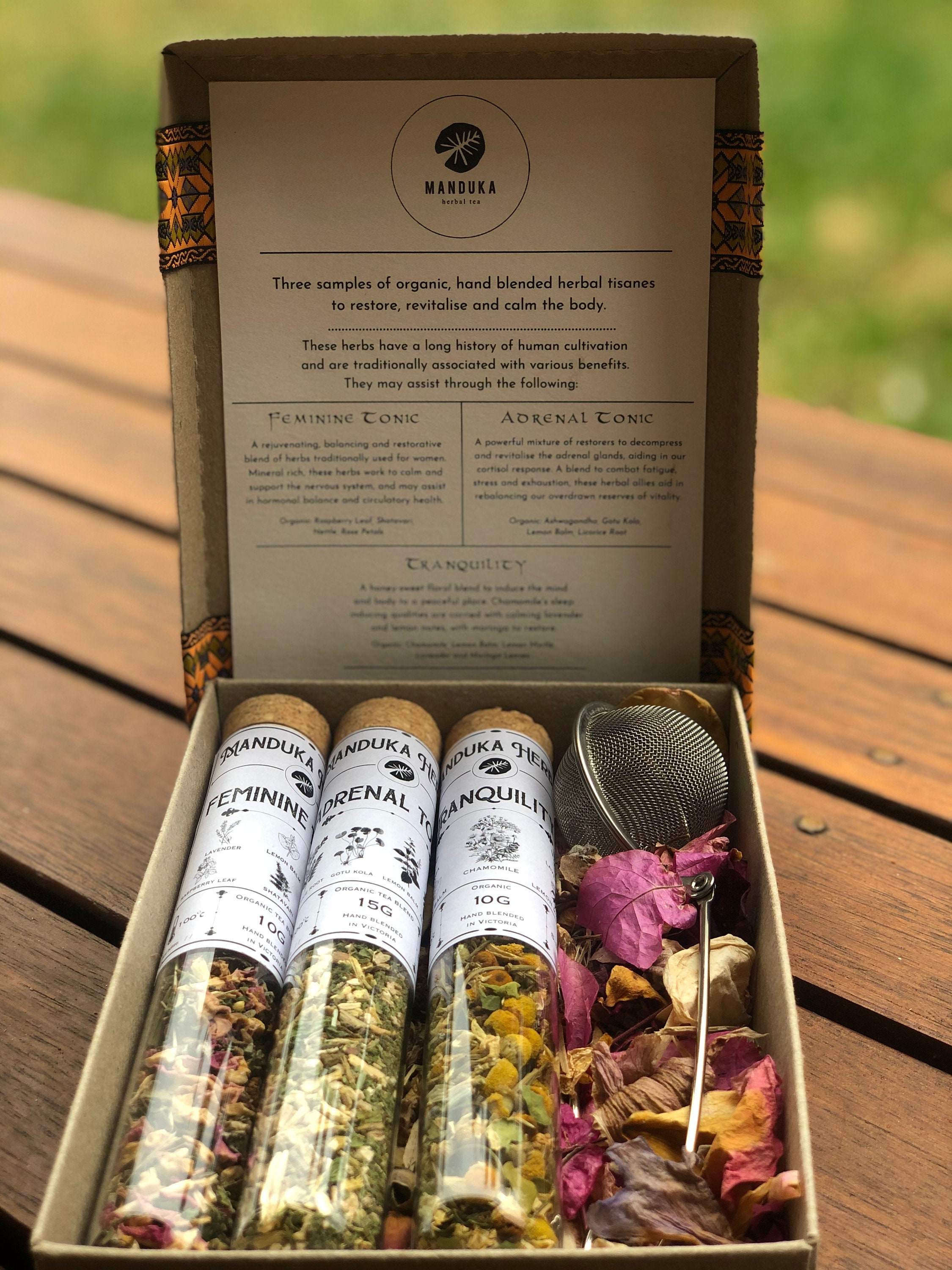 Herbal Tea Sampler T Box Etsy