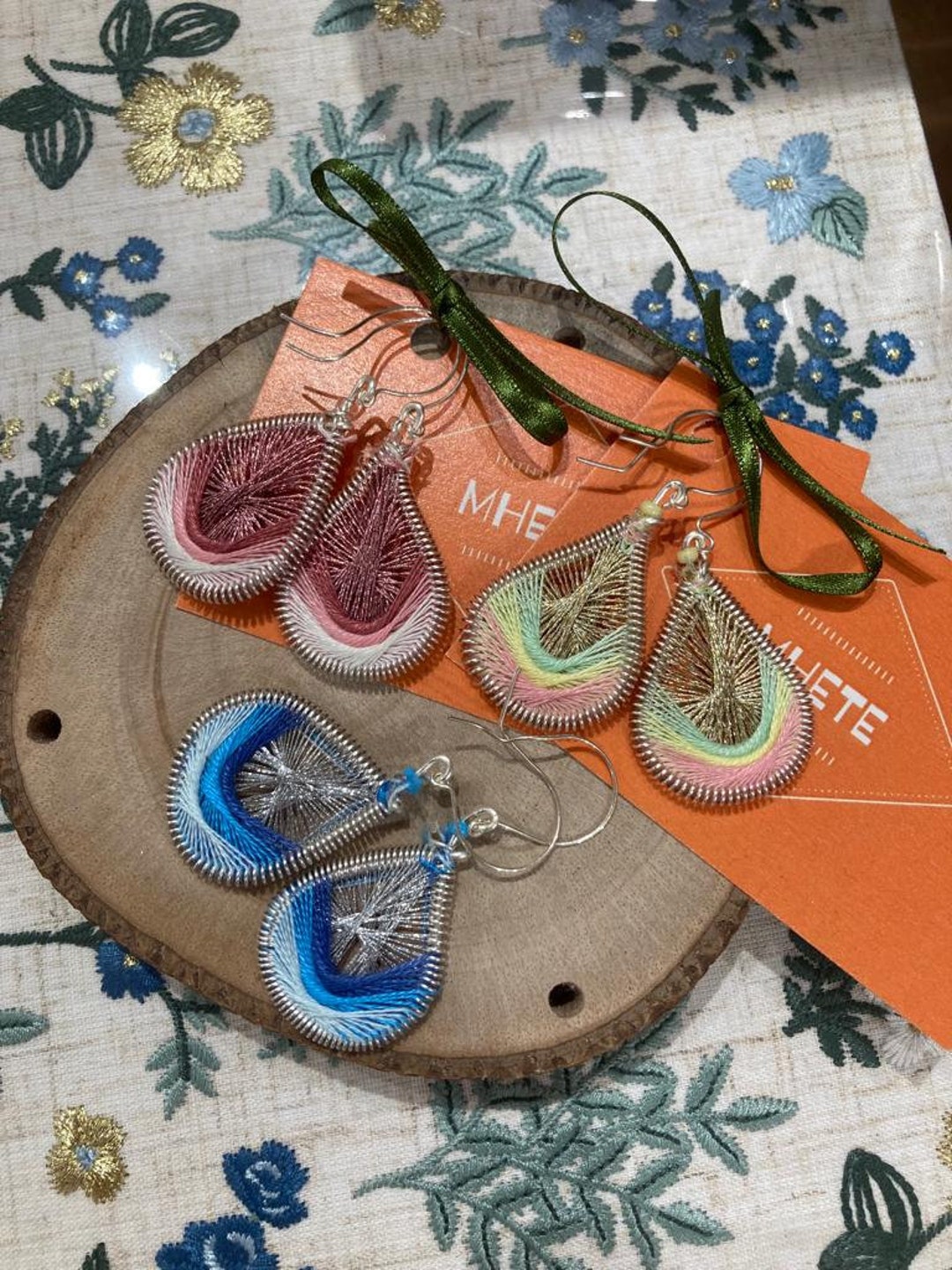 Emmie Peruvian Thread Earrings - Etsy