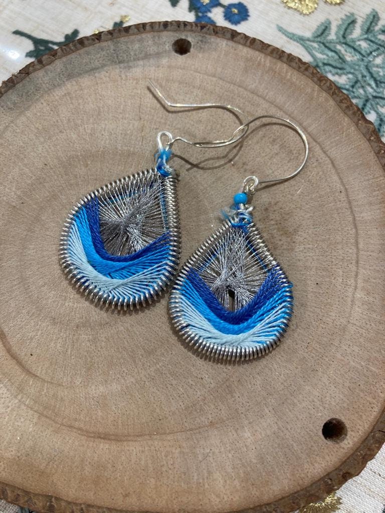 Emmie Peruvian Thread Earrings - Etsy
