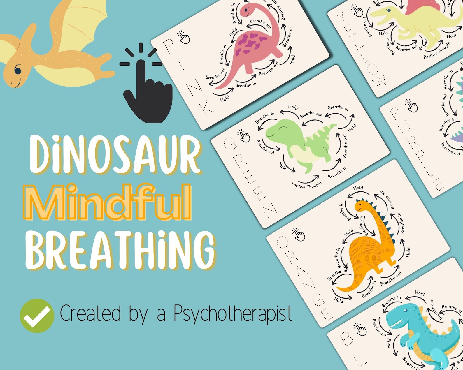 Dinosaur Mindfulness Breathing Exercises for Kids, Anxiety Relief ...