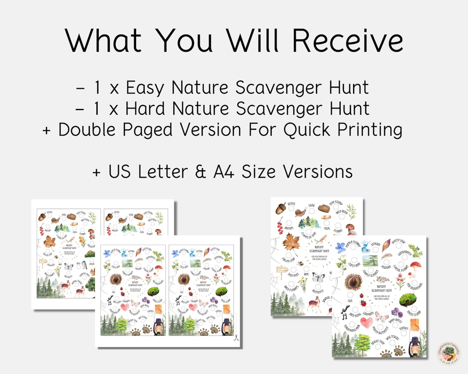 Printable Scavenger Hunt, Nature Scavenger Hunt, Outdoor Scavenger Hunt ...