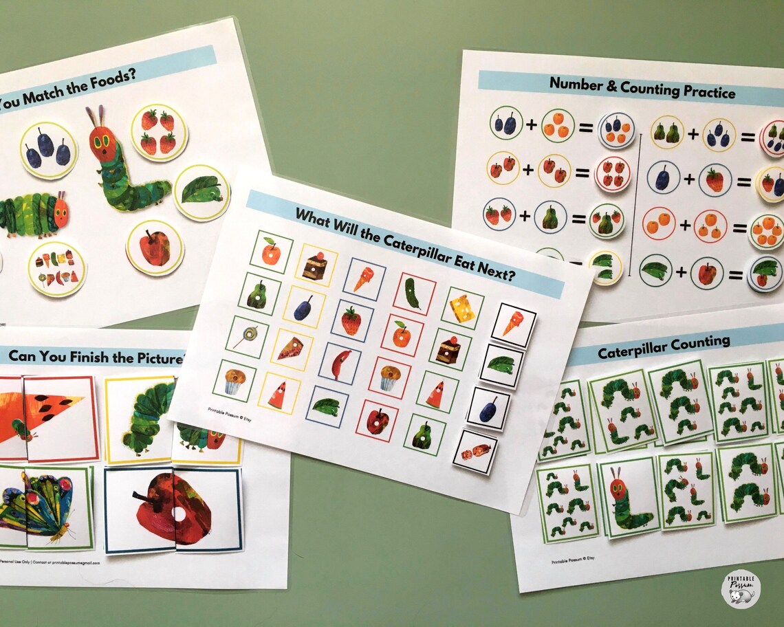 Busy Book Bundle, the Very Hungry Caterpillar Busy Book, Toddler Busy ...