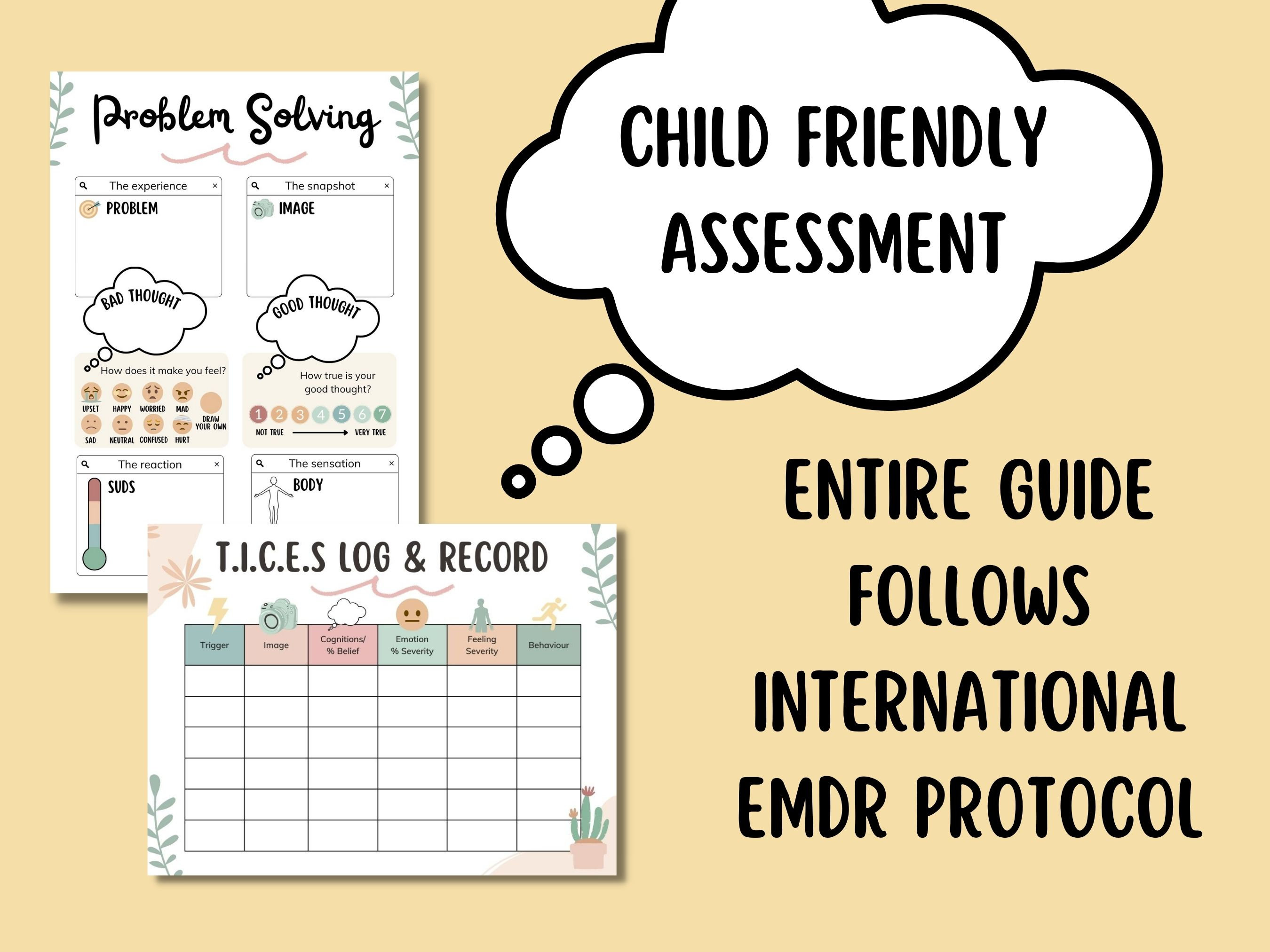 EMDR Workbook for Kids, Therapy Worksheets, EMDR Resources, EMDR ...