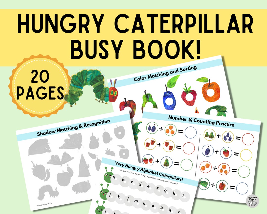 Busy Book Bundle, the Very Hungry Caterpillar Busy Book, Toddler Busy ...