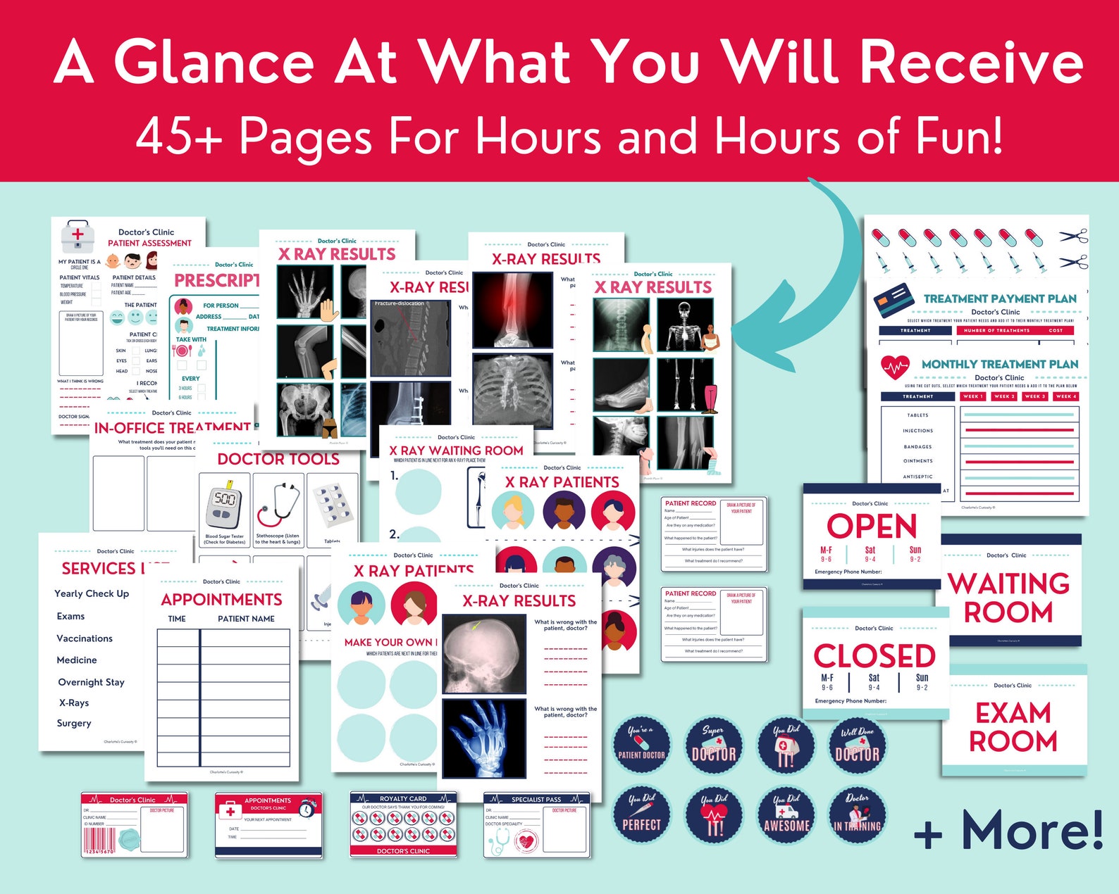 Pretend Play Doctor Printables Doctor Dramatic Play Set - Etsy