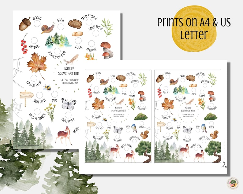 Printable Scavenger Hunt, Nature Scavenger Hunt, Outdoor Scavenger Hunt ...