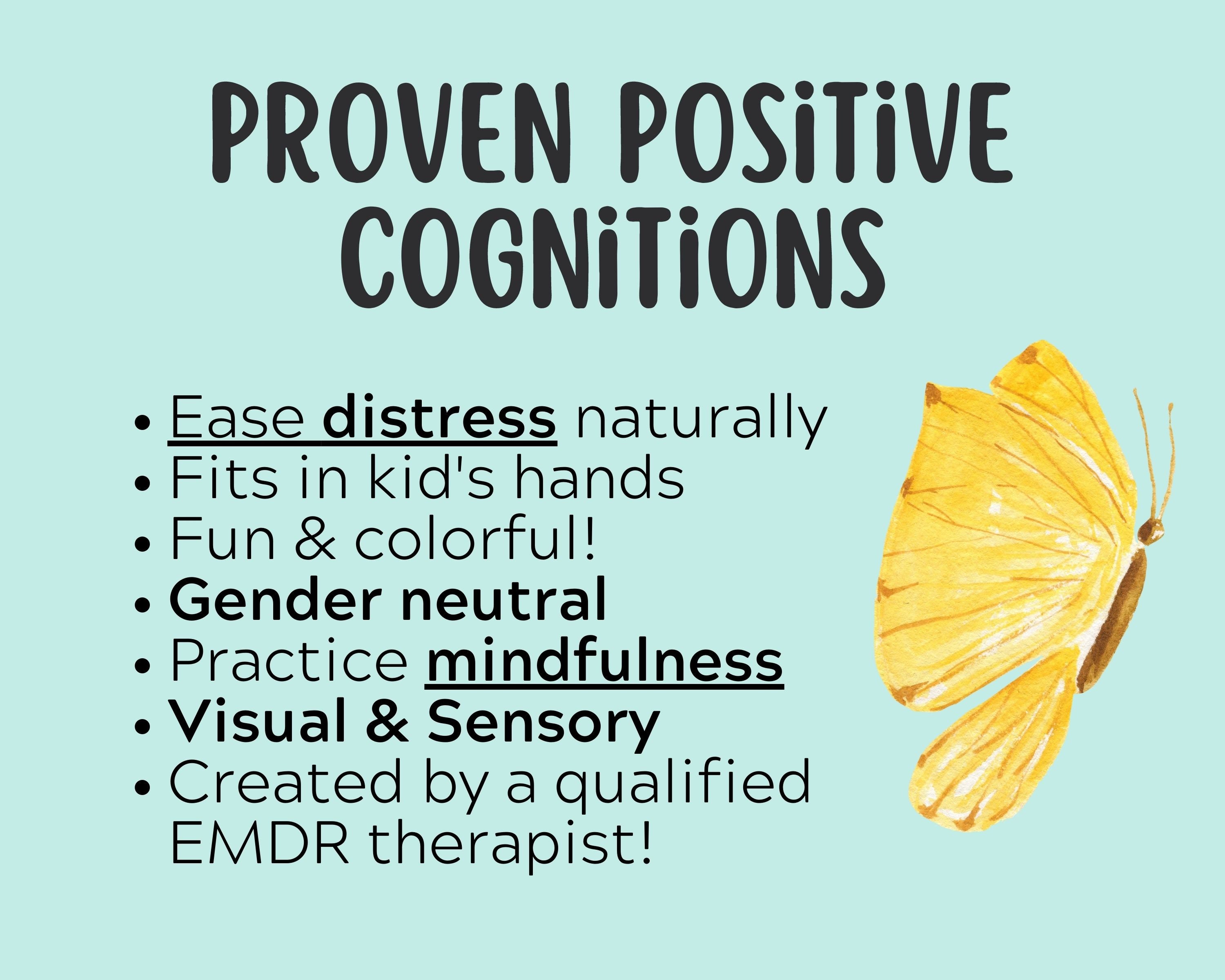 EMDR Cognition Cards for Kids, Positive Belief Cards, EMDR Therapy ...