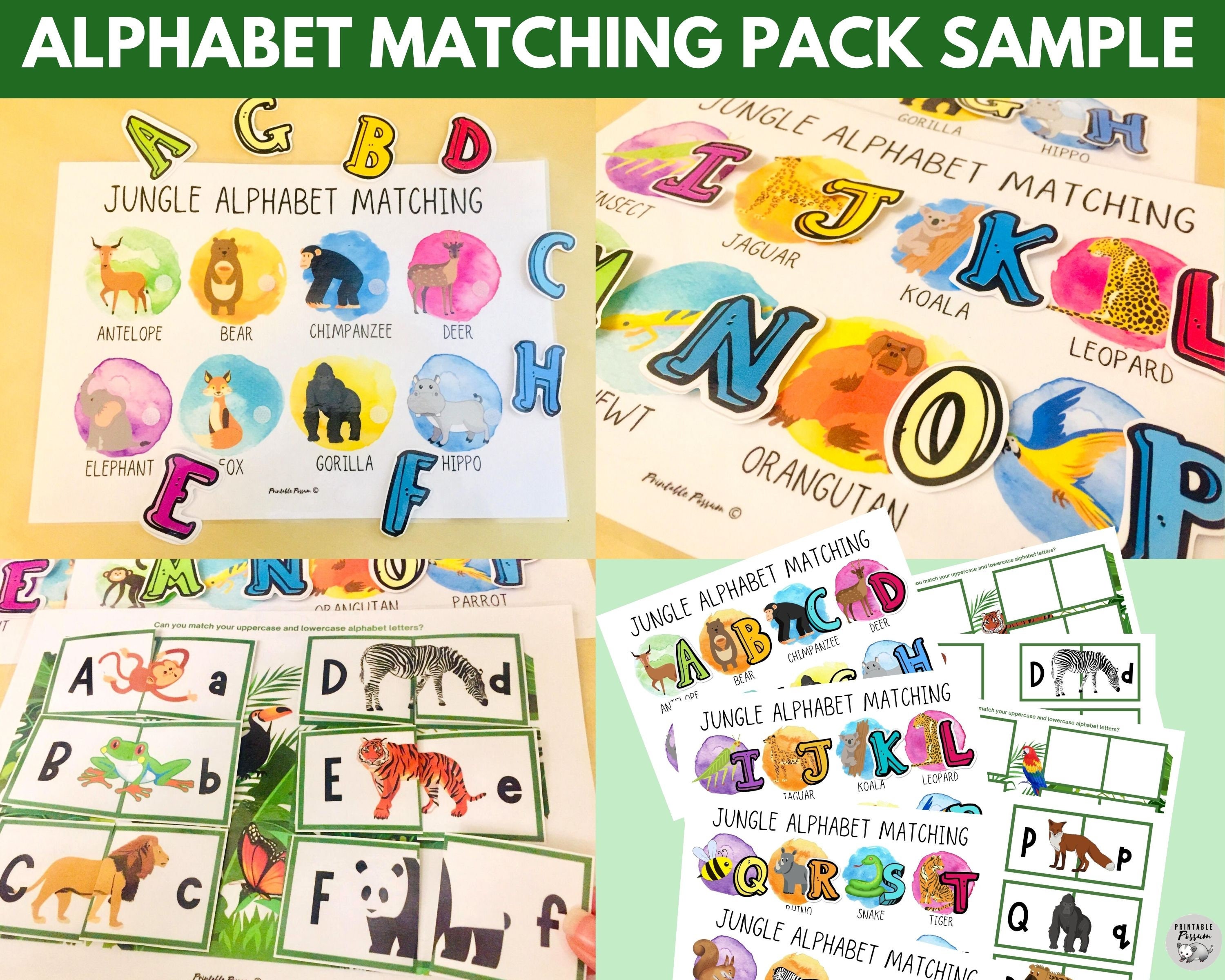 Jungle Animal Busy Book, Busy Book Printable, Printable Busy Book ...