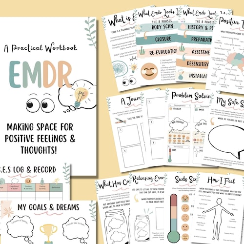 EMDR Workbook for Kids Therapy Worksheets EMDR Resources - Etsy