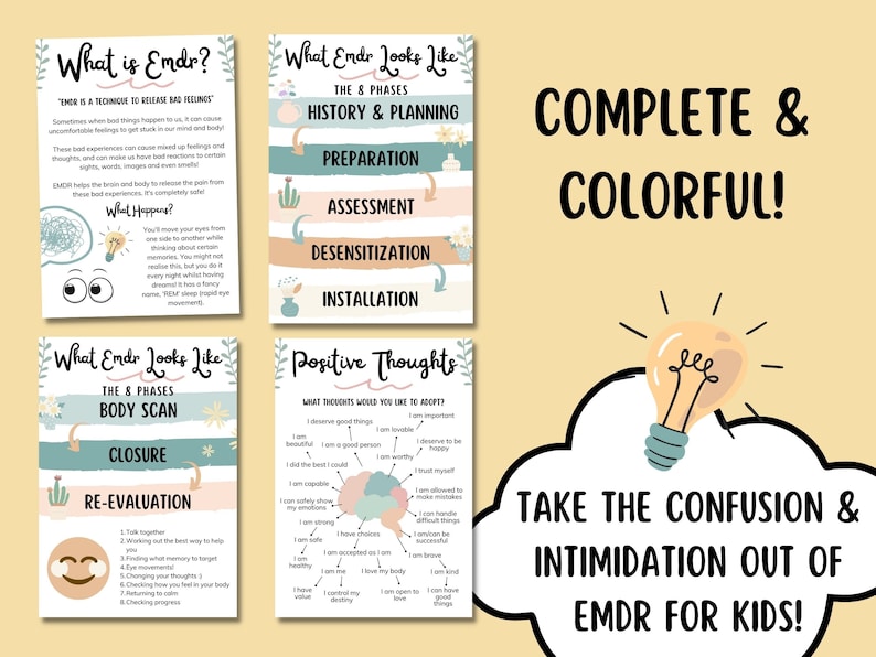 EMDR Workbook for Kids, Therapy Worksheets, EMDR Resources, EMDR ...