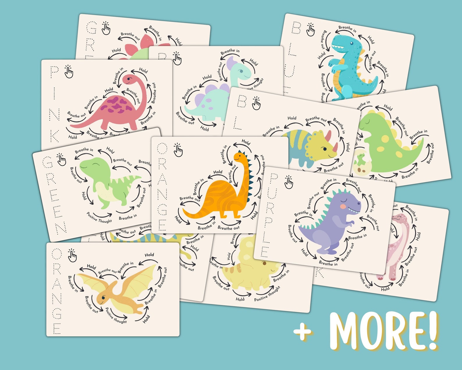 Dinosaur Mindfulness Breathing Exercises for Kids, Anxiety Relief ...