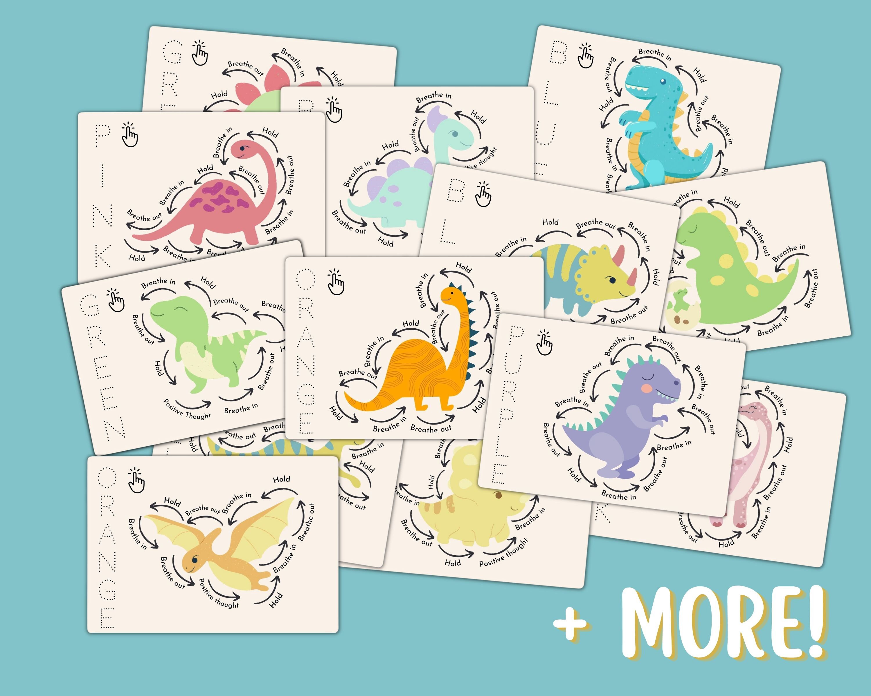 Dinosaur Mindfulness Breathing Exercises for Kids, Anxiety Relief ...