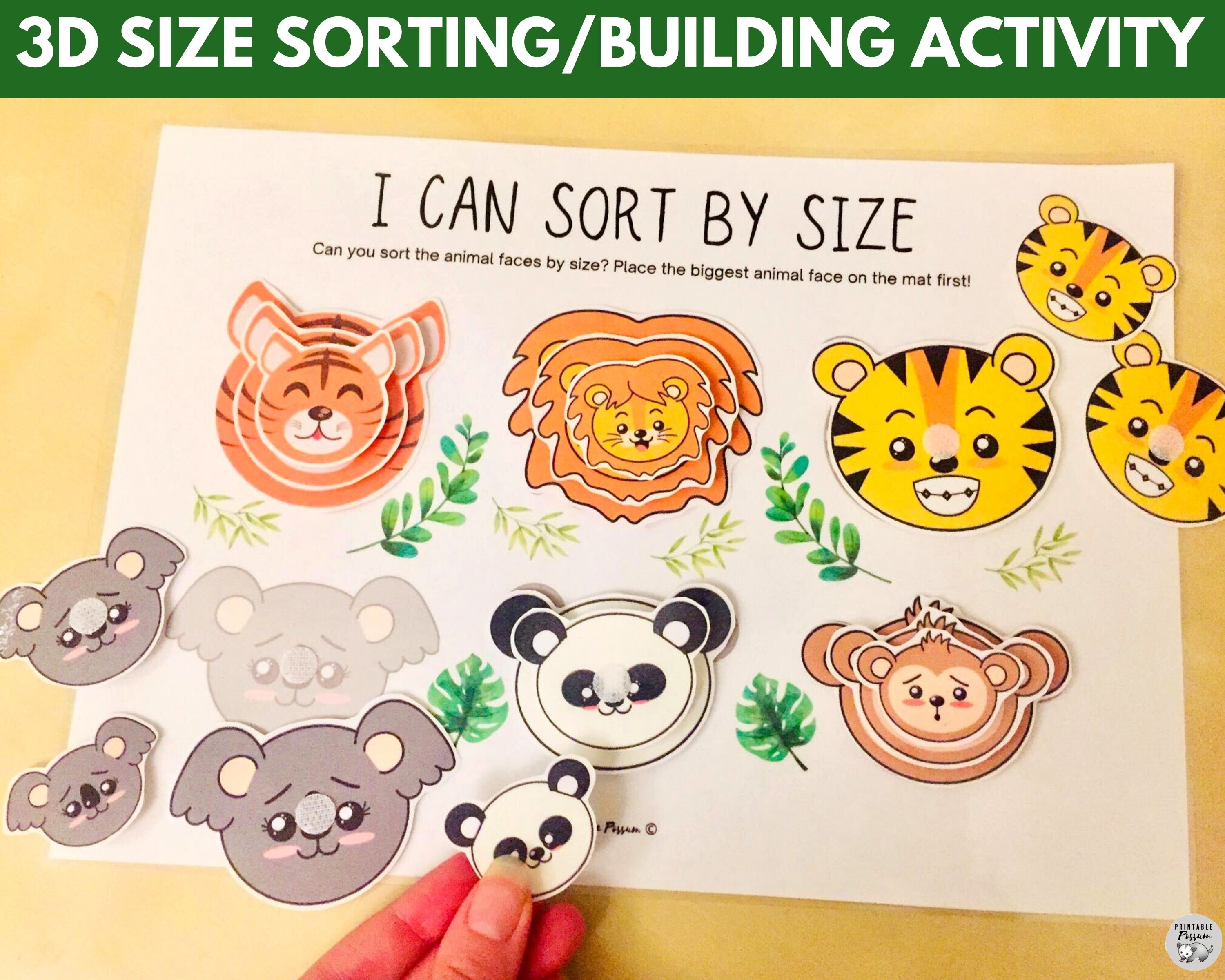 Jungle Animal Busy Book, Busy Book Printable, Printable Busy Book ...