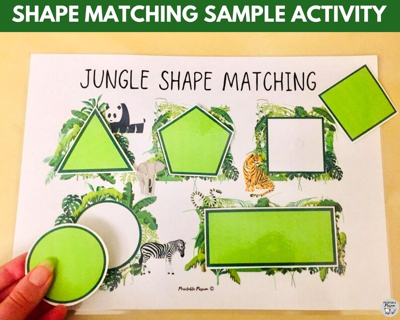 Jungle Animal Busy Book, Busy Book Printable, Printable Busy Book ...