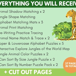 Jungle Animal Busy Book, Busy Book Printable, Printable Busy Book ...