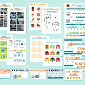 Dentist Pretend Play Set, Dental Clinic Play, Homeschool Activity ...