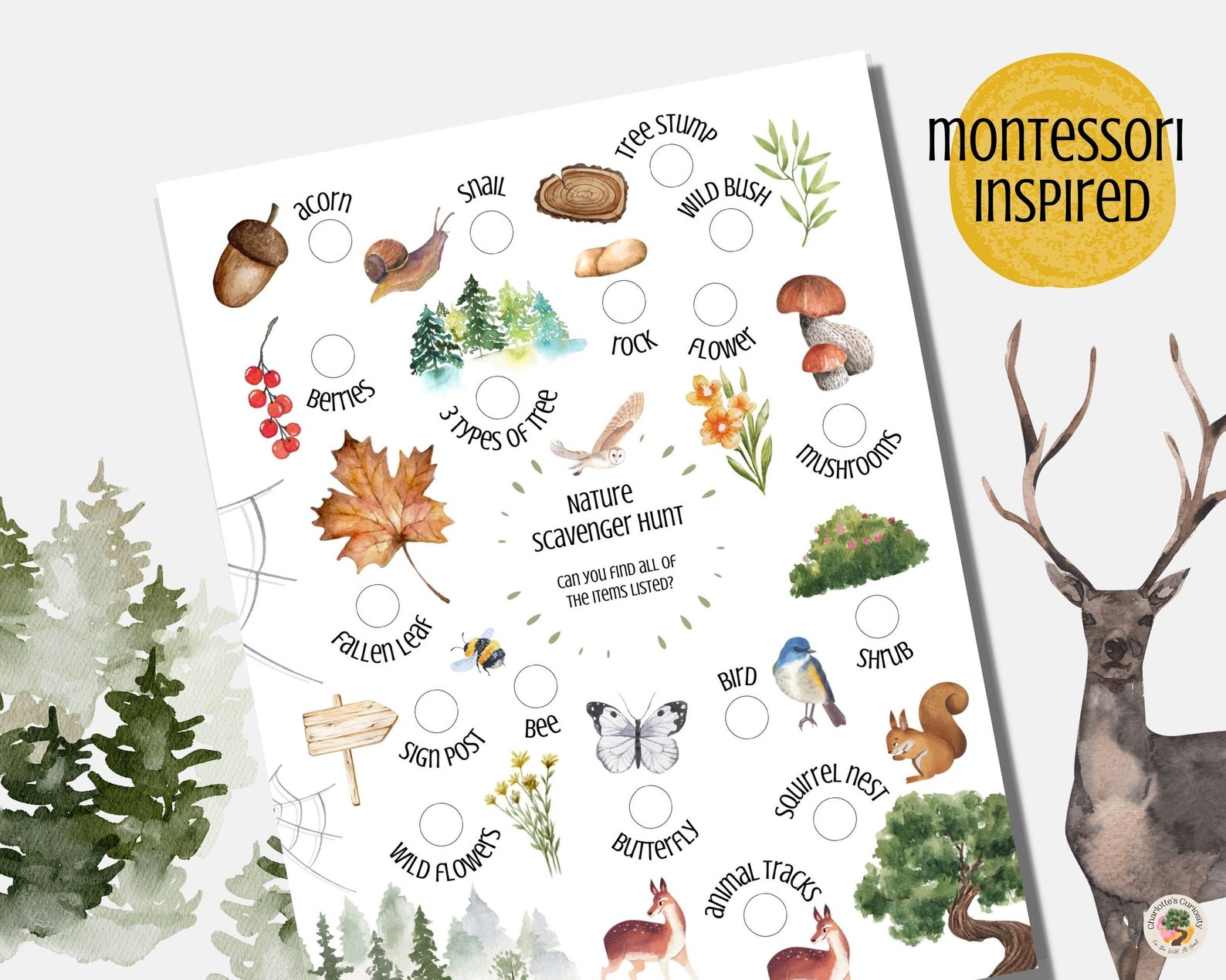 Printable Scavenger Hunt, Nature Scavenger Hunt, Outdoor Scavenger Hunt ...