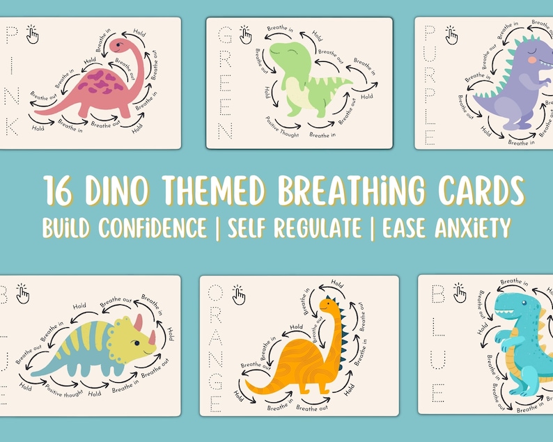 Dinosaur Mindfulness Breathing Exercises for Kids, Anxiety Relief ...