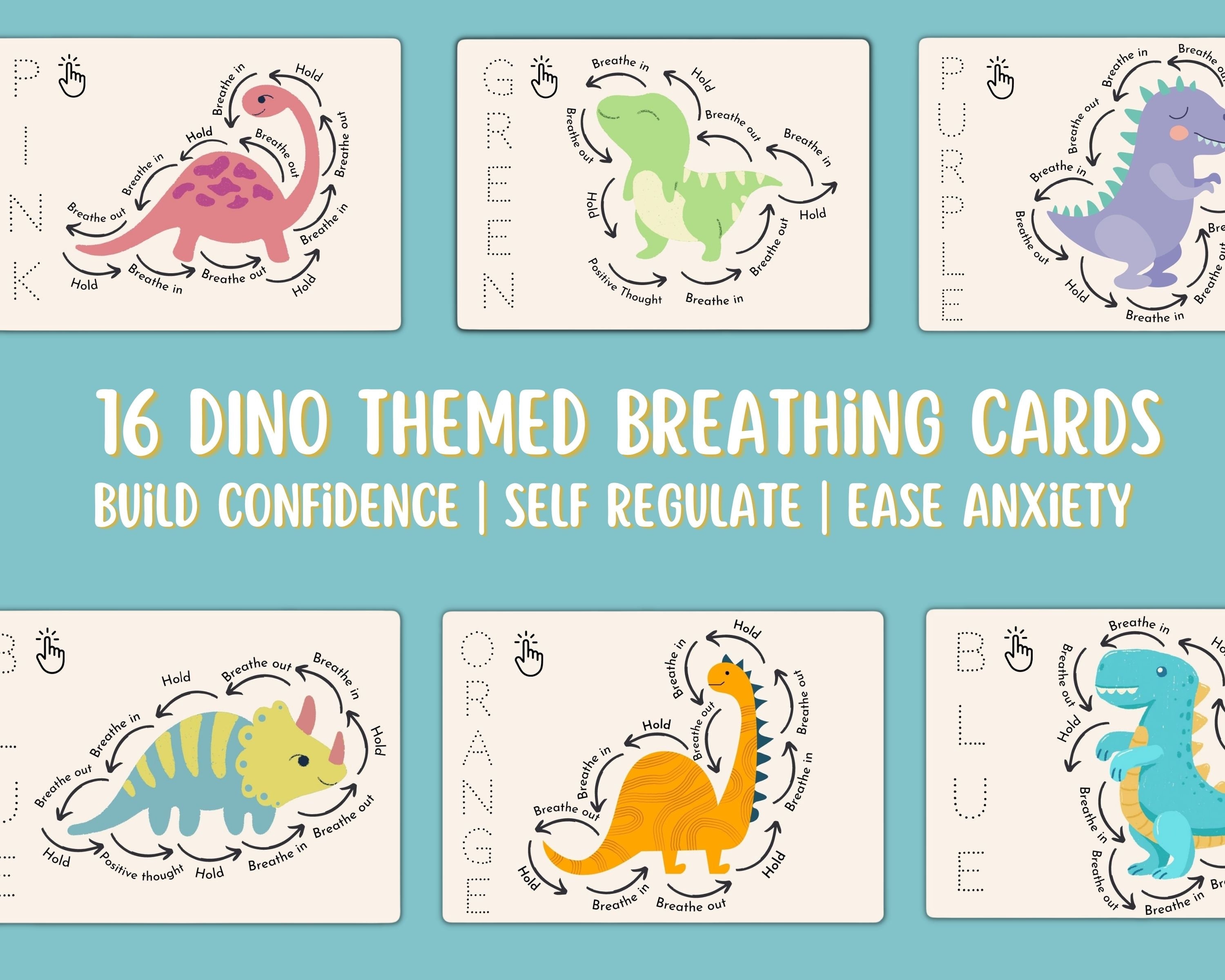 Dinosaur Mindfulness Breathing Exercises for Kids, Anxiety Relief ...