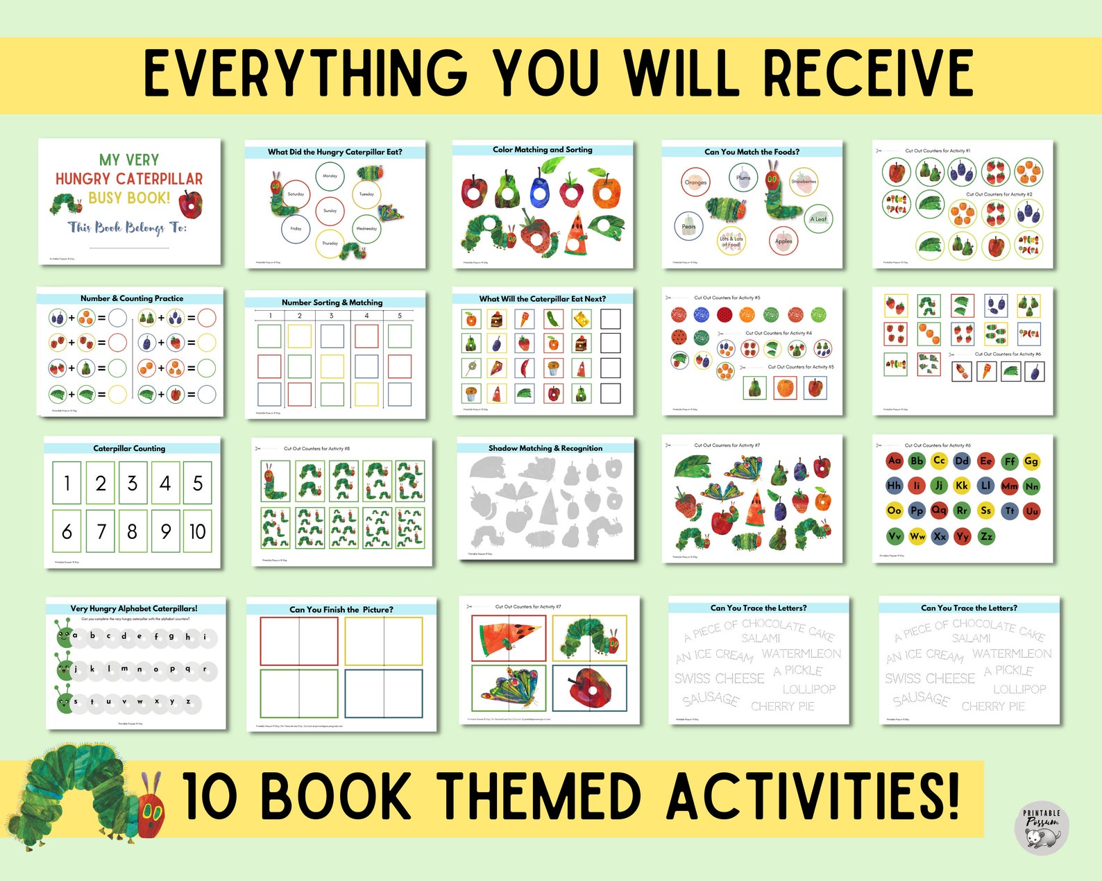 Busy Book Bundle, the Very Hungry Caterpillar Busy Book, Toddler Busy ...