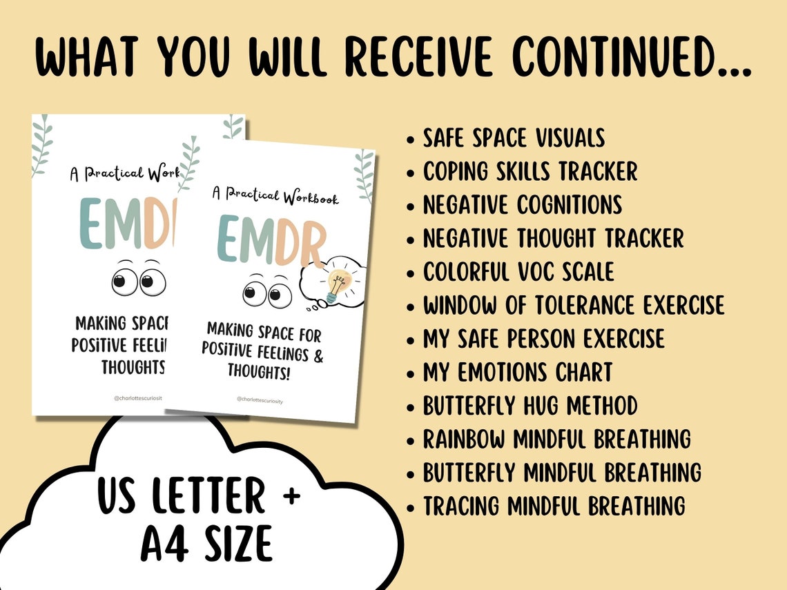 EMDR Workbook for Kids Therapy Worksheets EMDR Resources - Etsy