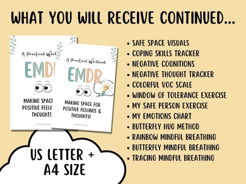 EMDR Workbook for Kids, Therapy Worksheets, EMDR Resources, EMDR ...