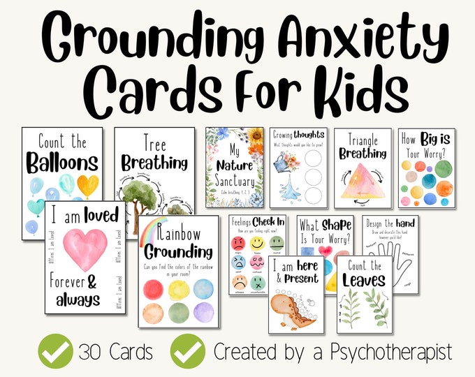 Coping Skills Cards for Kids, Mindfulness Cards, Calming Down Corner ...
