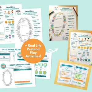 Dentist Pretend Play Set, Dental Clinic Play, Homeschool Activity ...