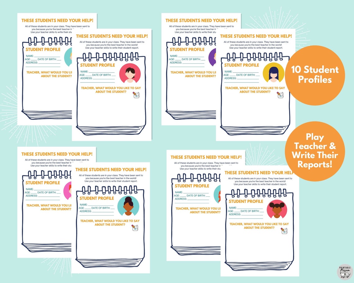 Pretend Play Teacher/school Printable Kit School Play | Etsy