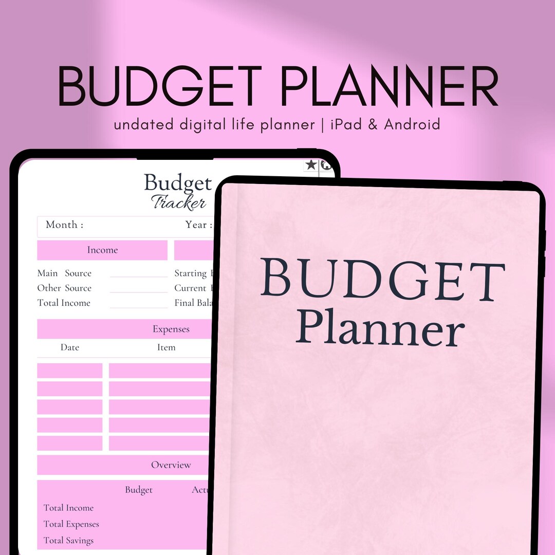 Finance Tracker, Goodnotes Budget Plannplanner, Monthly Budget, iPad ...
