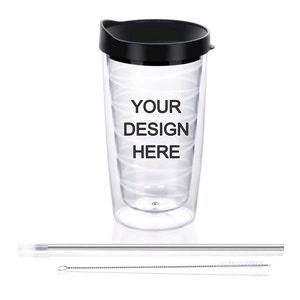 Tervis Styled Tumbler; Custom Plastic Tumbler With Straw; Personalized ...