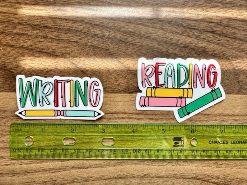 Set of 4 School Subject Labels; Homeschooling Sticker Labels; Folder ...