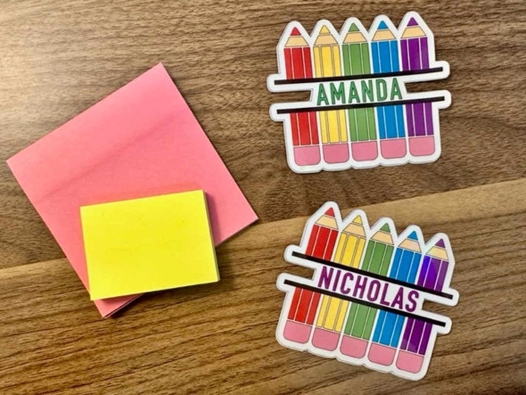 Personalized School Name Decals; School Waterproof Vinyl Sticker Name ...