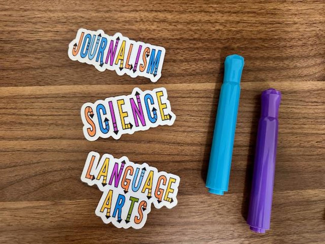 Waterproof School Subject Labels School Subject Labels Set of School ...