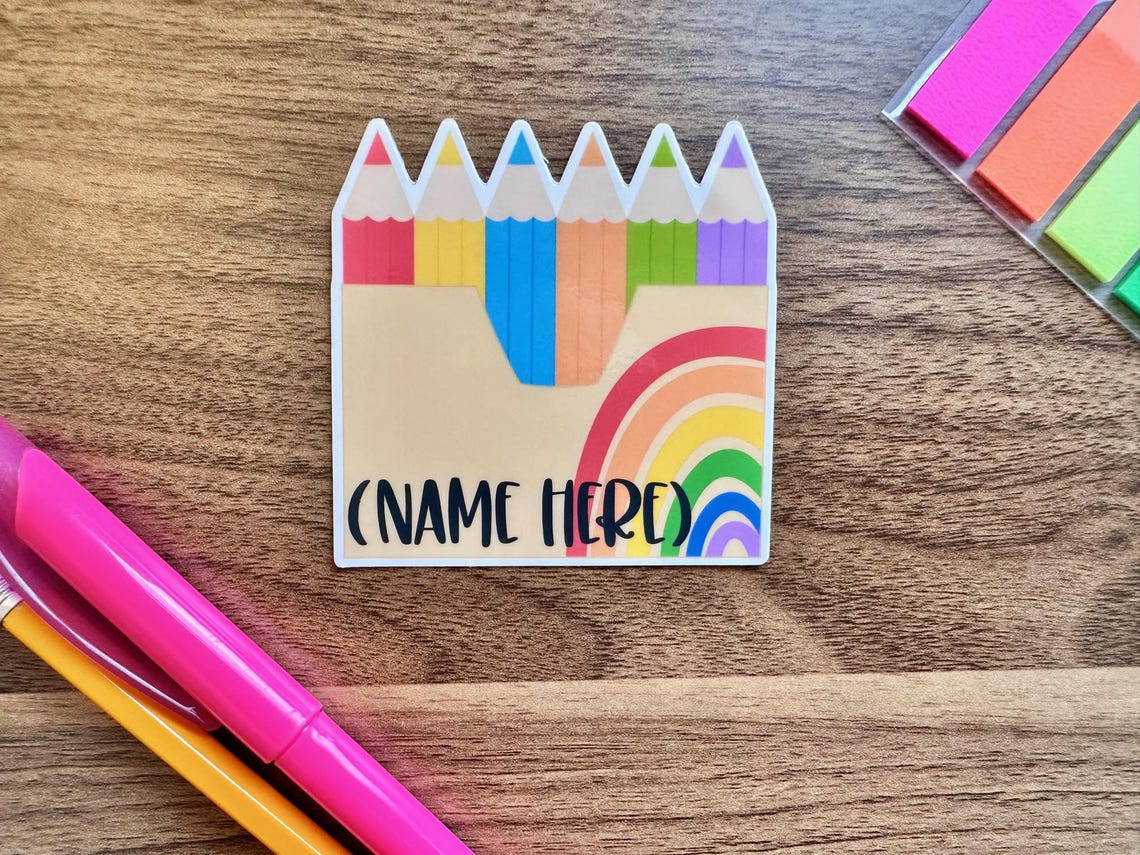 School Subject Labels; Waterproof School Subject Labels; Set of 8 ...